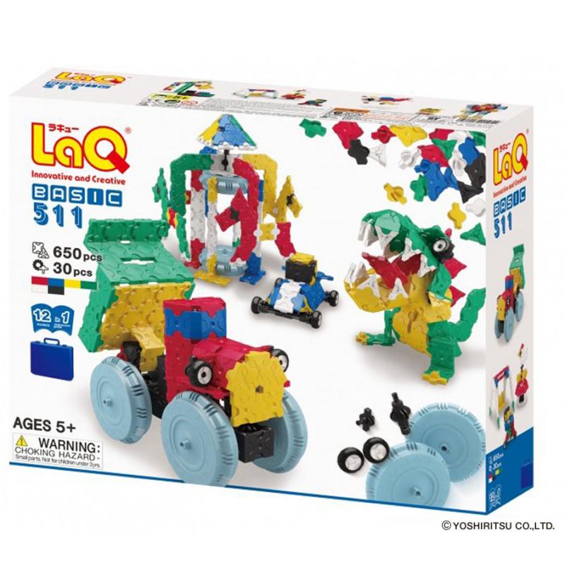 【日本 LaQ】 基礎學習系列-基礎511＊日本製造立體7D拼接積木.益智玩具|娃娃國幼教用品社