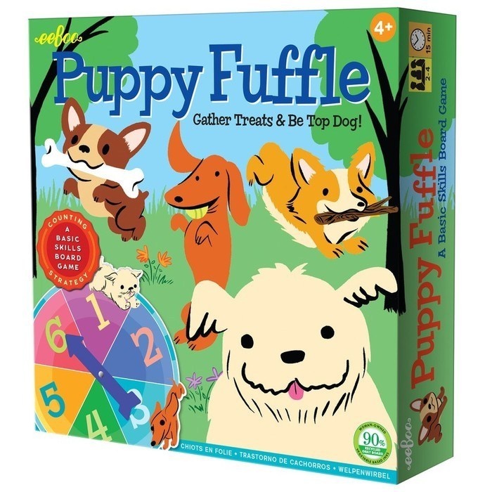 【美國 eeBoo】Puppy Fuffle 狗狗競賽桌遊|娃娃國幼教用品社